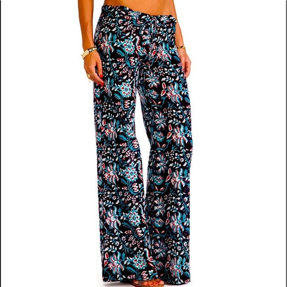 Tysa | Pants & Jumpsuits | Tysa Drawstring Pants In Black Floral | Poshmark